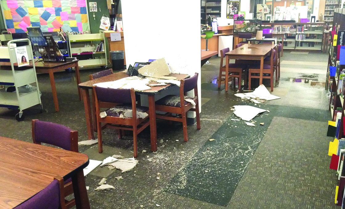 Mascoutah Middle School Library Suffers Major Roof Damage Amid Severe ...